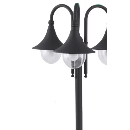 INTEC LIGHT outdoor post, garden luminaire PAVIA, 3xE27x60W, IP44, LANT ...