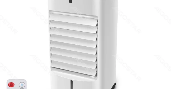 Portable mini Air Cooler with remote controller, 60W, 3.5L water tank ...