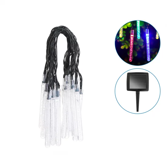 Outdoor solar LED string light, 5.8m, IP44 multicolor, 208868