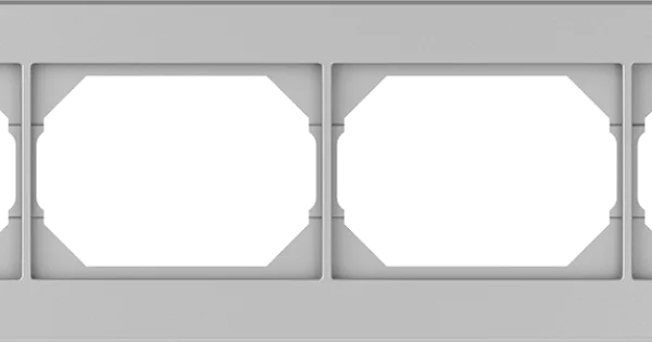 Vilma 4-gang frame R04mt, metal XP500